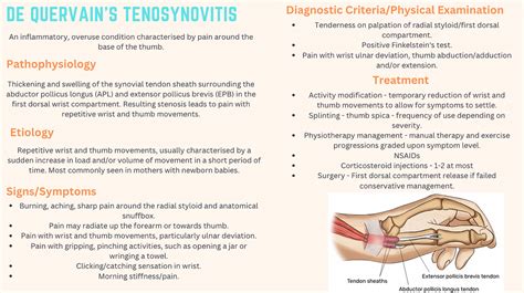 De Quervain S Tenosynovitis