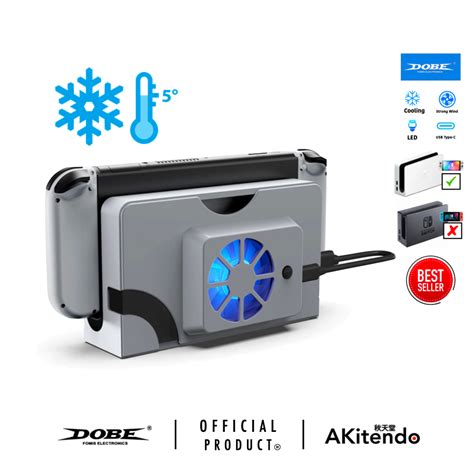 Dobe Nintendo Switch Oled Dock Cooling Fan Tv Station Cooler Tns 1136 Shopee Malaysia