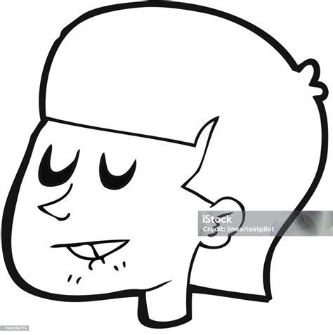 フリーハンドで描かれた白黒の漫画の男が唇を噛む いたずら書きのベクターアート素材や画像を多数ご用意 いたずら書き お絵かき
