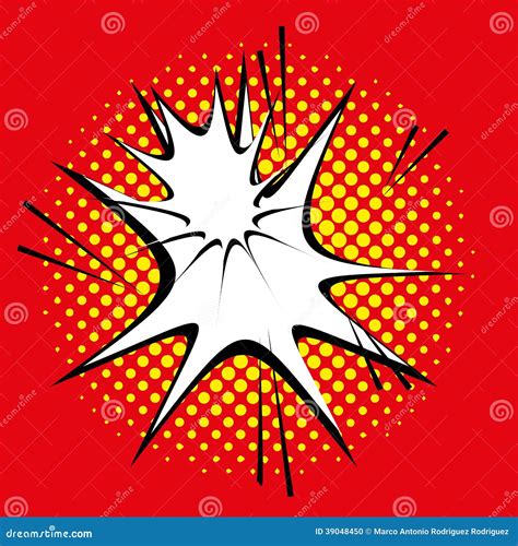 Comic Style Explosion Effect Isolated Stock Vector Illustration Of