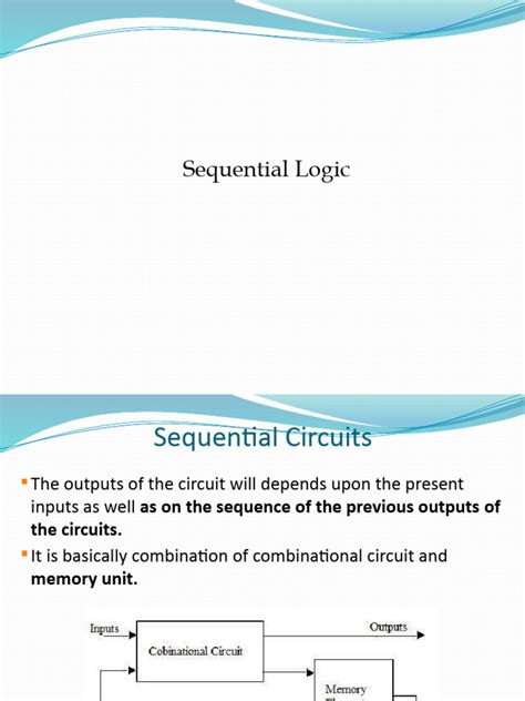 7 Sequential Logic Pdf Logic Gate Electrical Engineering