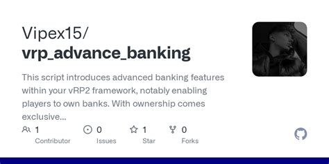 Github Vipex15vrpadvancebanking This Script Introduces Advanced