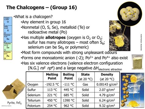 32 Chalcogens