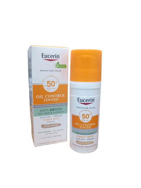 Eucerin Sun Fps 50 Antibrillo Tono Medio 50ml Farmacias Chile Spa