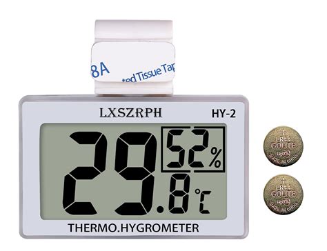 GXSTWU Reptile Hygrometer Thermometer LCD Display Digital Meter For