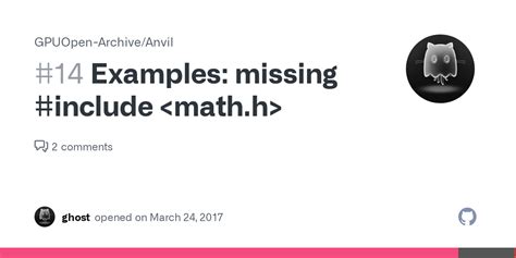 Examples Missing Include · Issue 14 · Gpuopen Archiveanvil · Github