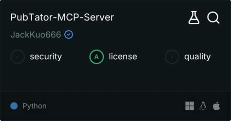 Score PubTator MCP Server Glama