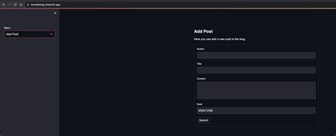 How To Create A Blog App With Python In Minutes Using Streamlit By A