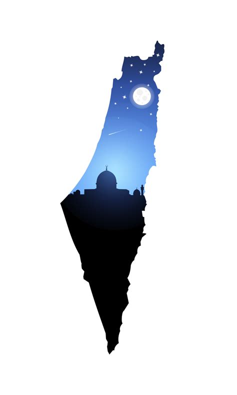 Map Of Palestine Transparent Background Illustration Png