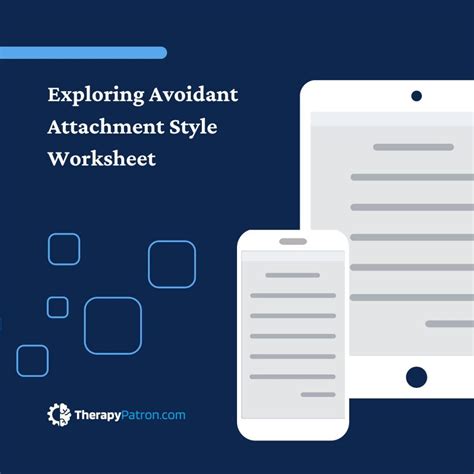 Exploring Avoidant Attachment Style Worksheet Editable Fillable