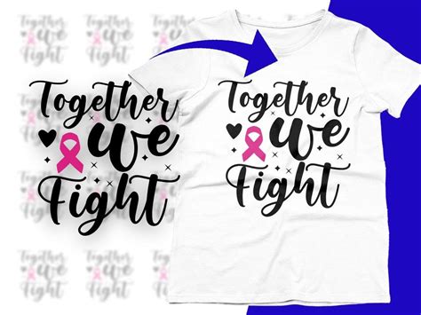 Together We Fight Cancer Awareness Svg Graphic By CraftDesigns