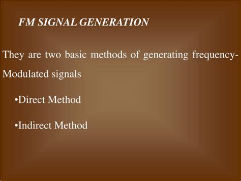 Ppt Fm Signal Generation Powerpoint Presentation Free Download Id 4496040