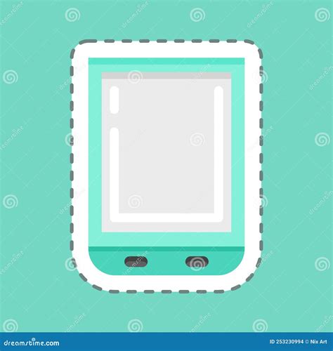 Sticker Line Cut Scanner Suitable For Computer Components Symbol Simple Design Editable