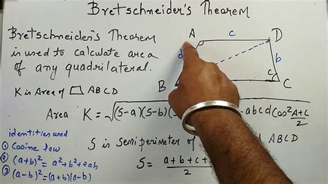 Bretschneider Theoremformula How To Easily Derive The Bretschneider