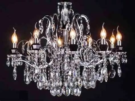 Lámpara colgante tipo candelabro Las Vegas Crystal K9 10 brazos