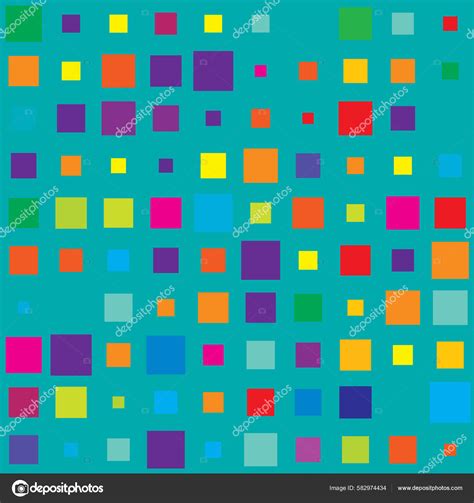 Random Square Tiles Seamless Repeatable Pattern Background Element Stock Vector Image By