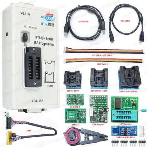 RT809F Programmer All Adapter LCD Reader Low Voltage Chip Adapter
