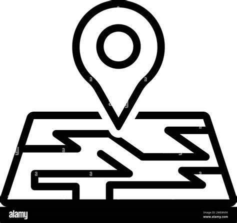 Icon For Map Location Pointer Stock Vector Image Art Alamy