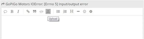 GoPiGo Motors IOError Errno 5 Input Output Error GoPiGo Modular