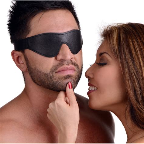 Strict Leather Velcro Blindfold Sex Toy Distributing