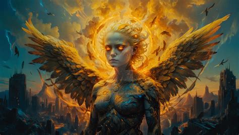 Aurelian Angel Keeper Celestial Flame E8 By Artisticaiartgalaxy On