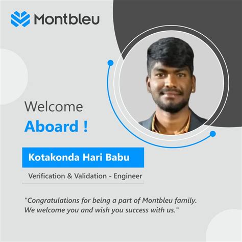 Montbleu Technologies Pvt Ltd On Linkedin Newhire Welcometotheteam Engineeringexcellence