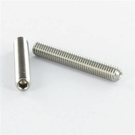 Vis Métaux Inox A2 Sans Tête Six Pans Creux Sthc Clé De 4 Hc4 M8x20