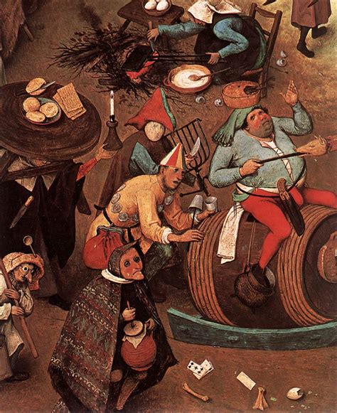 The Fight Between Carnival And Lent Detail 1559 Painting Pieter The