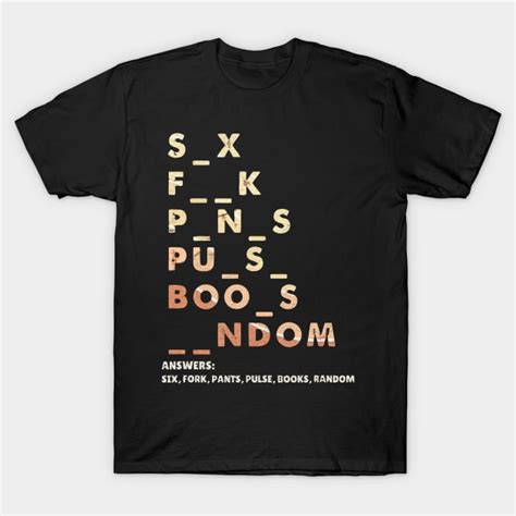 Word Guess Offensive Adult Humor Offensive Adult Humor T Shirt