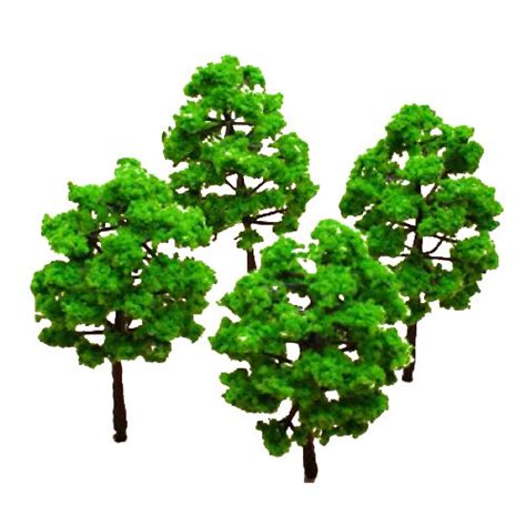 10 Pcs Model Tree Train Set Plastic Trunks Scenery Grandado