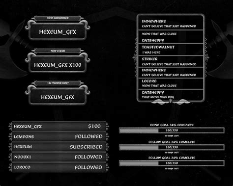Medieval Stream Widgets For Streamlabs Streamelements And Obs Twitch