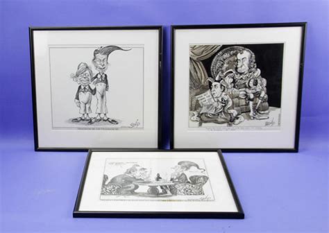 Sold Price Paul Szep Original Pen And Ink Cartoons Invalid Date Est