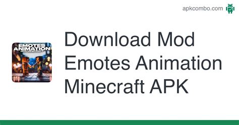 Mod Emotes Animation Minecraft Apk Android App Free Download