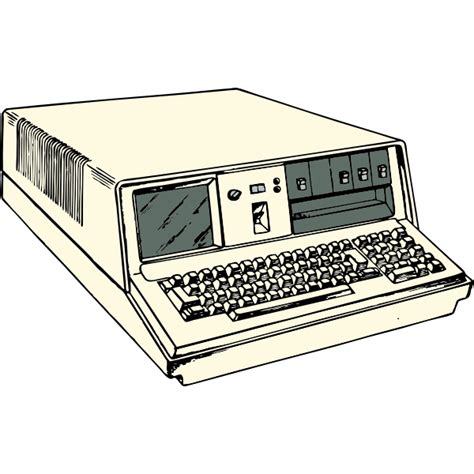Portable Computer Vector Clip Art Free SVG