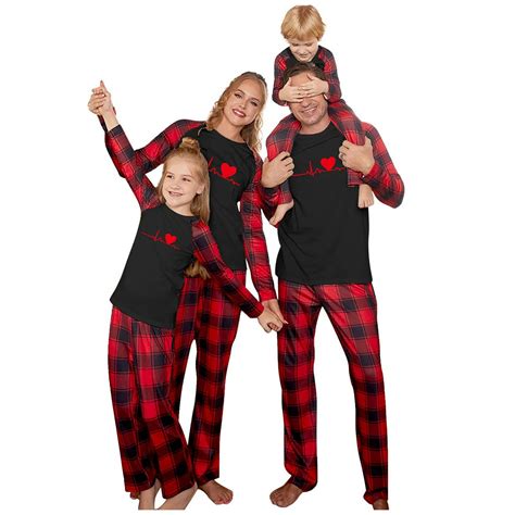 Pijamas Navideños Para La Familia Conjuntos De Conjuntos A Juego Top