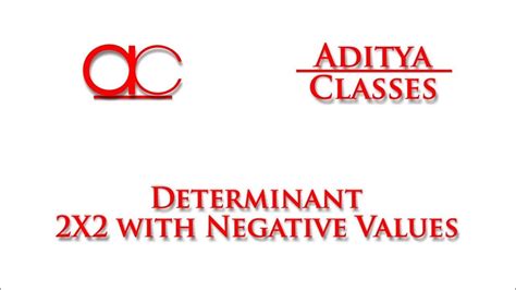 Determinant 2x2 Youtube