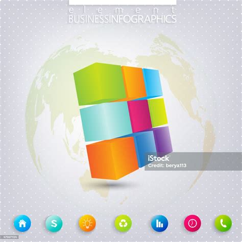 현대적이다 3d 인포그래픽 설계 쁠라스 귀하의 텍스트 워크플로 2015년에 대한 스톡 벡터 아트 및 기타 이미지 2015년 건설 산업 과학 Istock