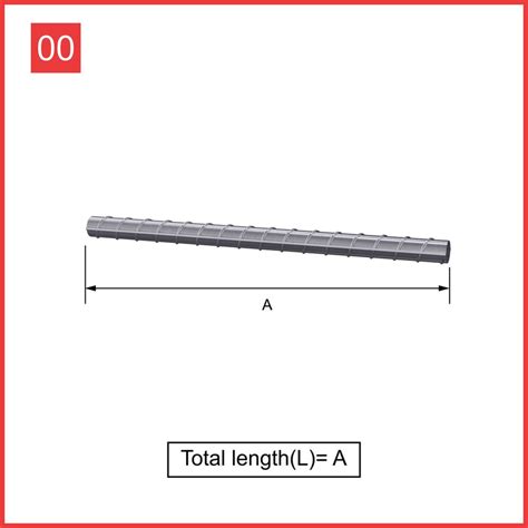 Custom Cut And Bent Rebar Shape Code 00 Straight Cut Rebar Bespoke L