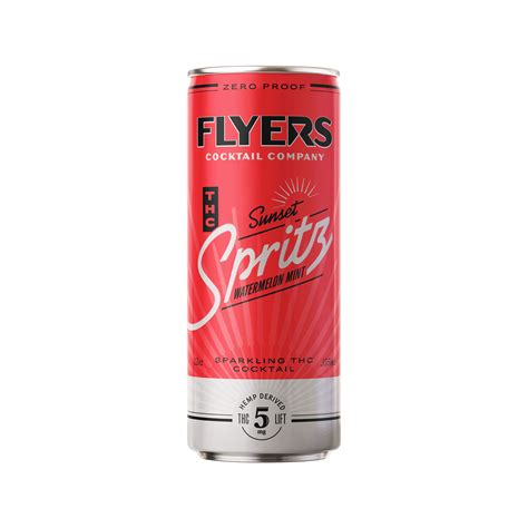 Spritz Sparkling Hemp Derived Thc Drink Flyers Cocktail Co