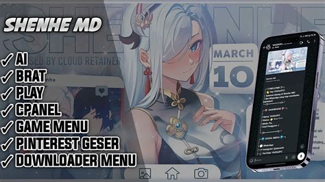 New Sc Bot Wa Pairing Code No Enc Fitur Brat Play 1462 Fitur Shenhe Md Youtube