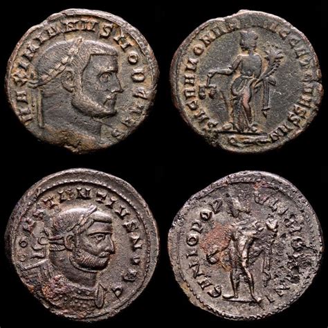 Roman Empire Tetrarchy Constantius I As Caesar And Catawiki