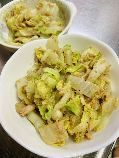白菜とツナの胡麻和え By Aiai 【クックパッド】 簡単おいしいみんなのレシピが396万品