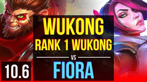 Wukong Vs Fiora Top Rank 1 Wukong 18m Mastery Points Kda 1001
