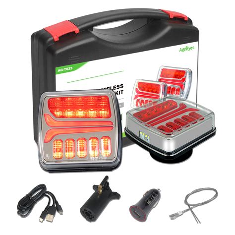 Magnetic Wireless Trailer Lights Kit Tailing Light For Trucks