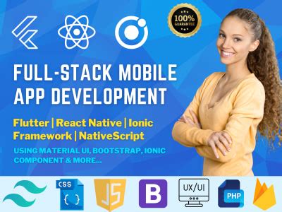 Angular2 ReactJS VueJS React Native Flutter Frontend Developer