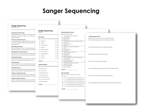 Sanger Sequencing Made By Teachers