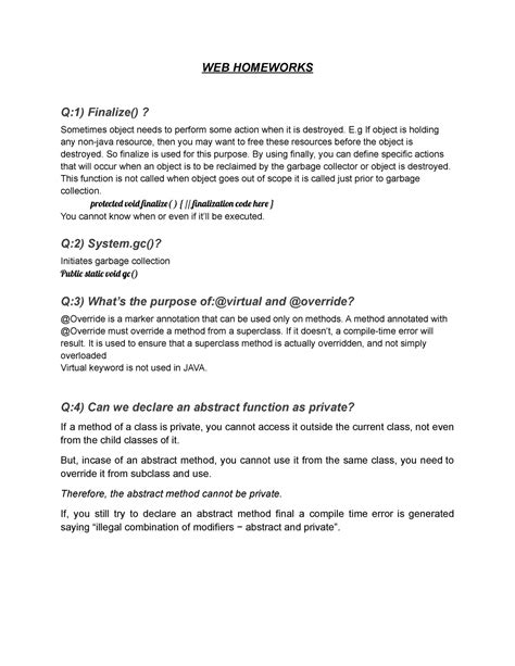 Web Homeworks These Are Web Engineering Course Material Web Homeworks Q1 Finalize