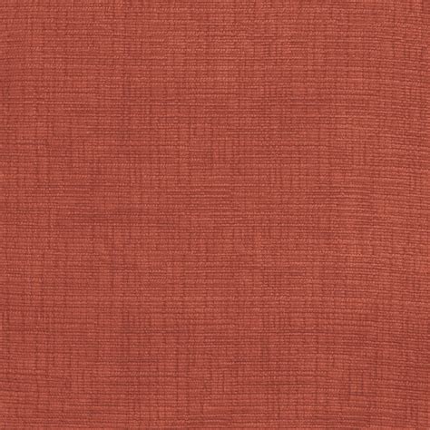 Coral Orange Texture Solids Plain Woven Chenille Upholstery Fabric