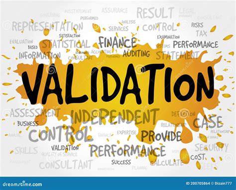 Validation Word Cloud Stock Illustration Illustration Of Consulting