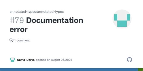 Documentation Error Issue 79 Annotated Types Annotated Types GitHub